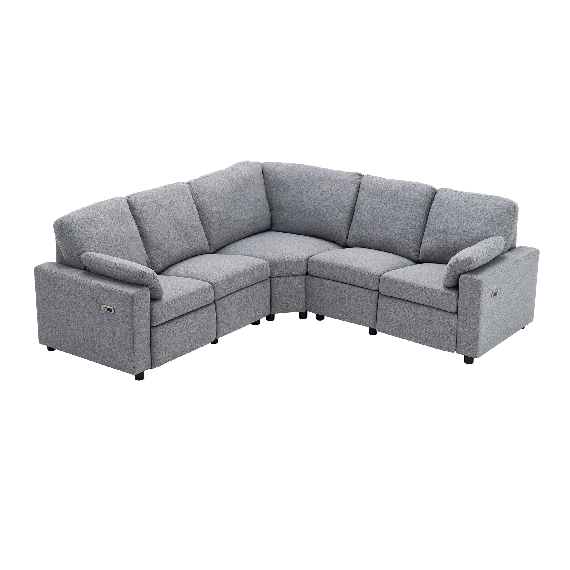 89 inches Power Recliner Sectional Sofa Home Theater Reclining Sofa ...