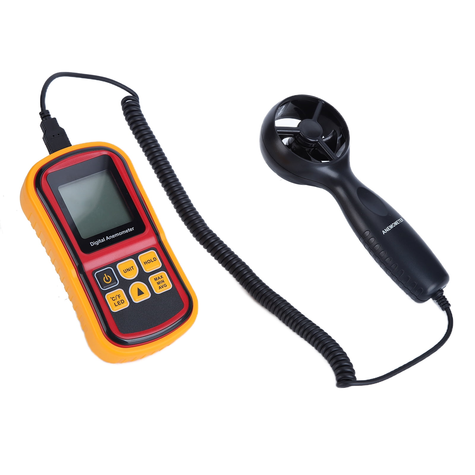 8901 LCD Portable Anemometer High Accuracy Digital Separated Type ...