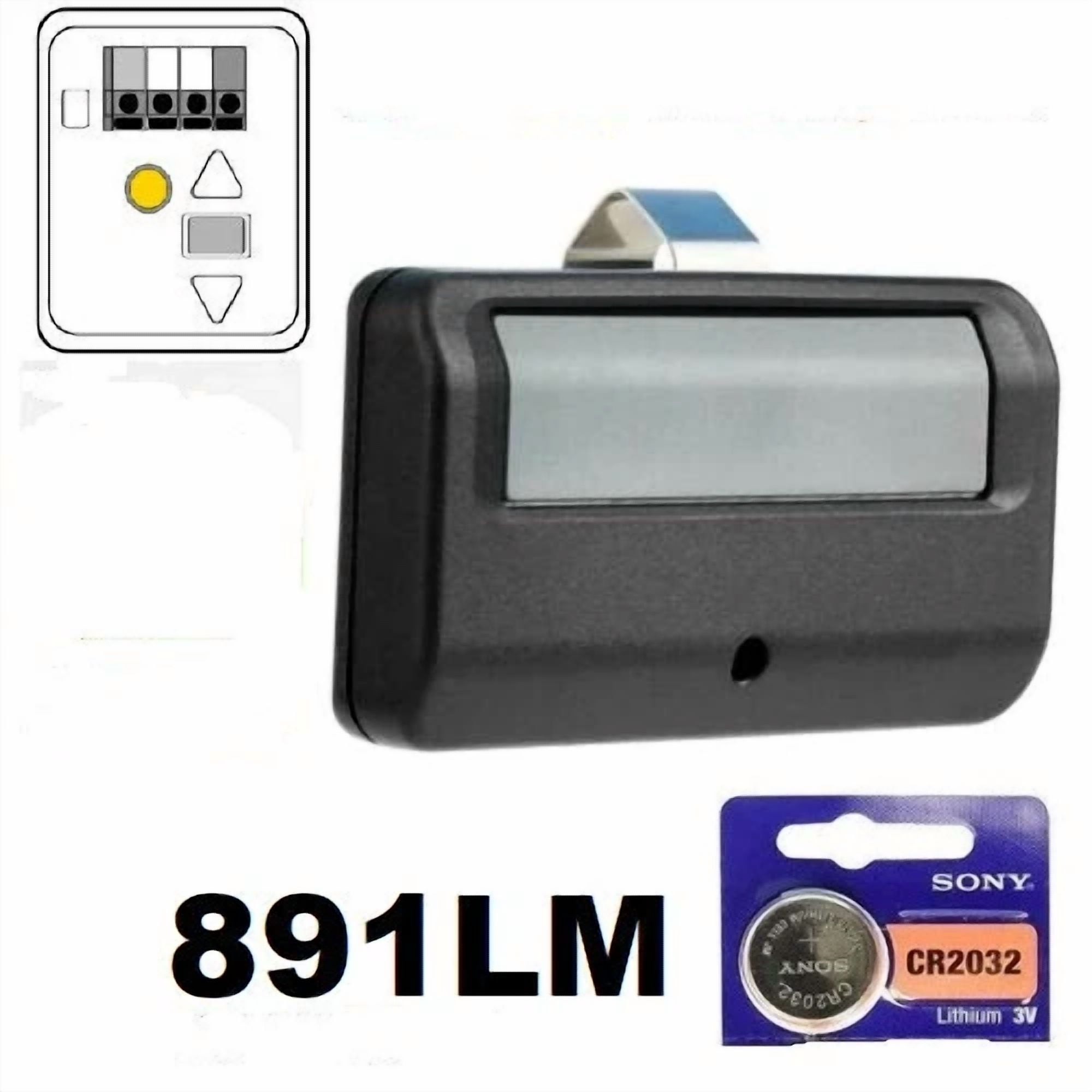 891Lm 950Estd For Liftmaster Chamberlain Garage Door Opener Remote ...
