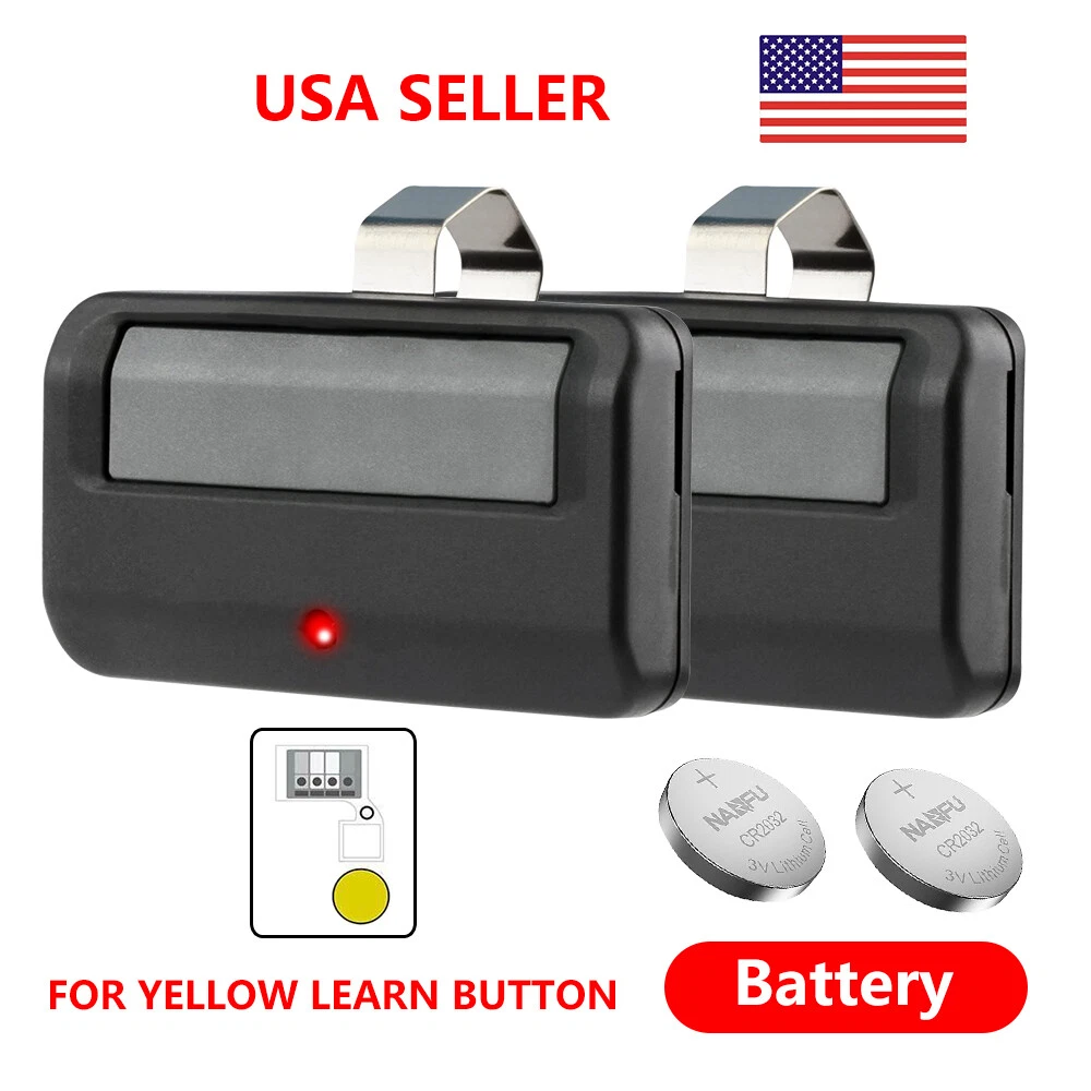 891Lm Remote Only For Yellow Learn 2Pack Button Of Liftmaster Garage ...