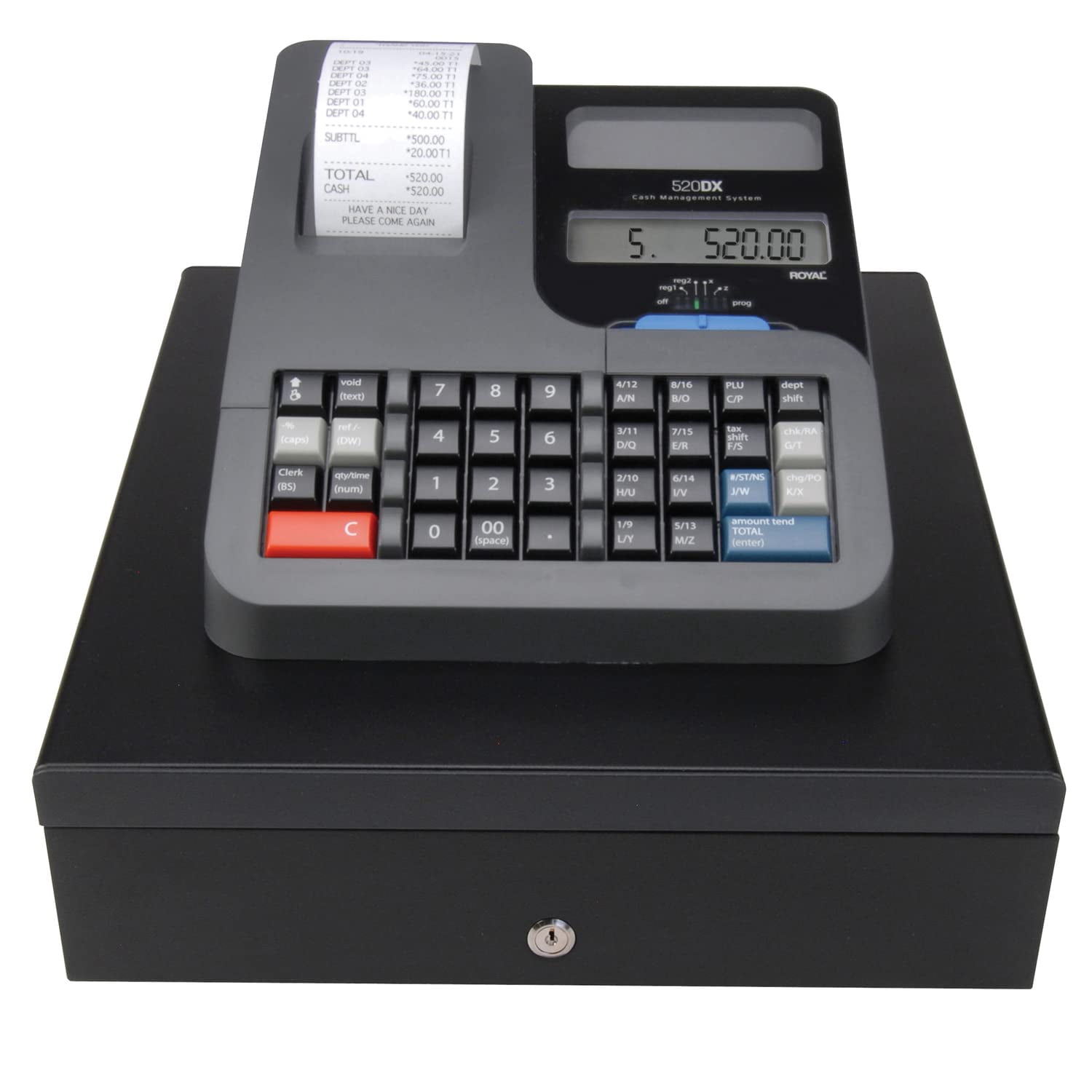 89395U Electronic Cash Register Machine, Thermal Printer for Receipts ...