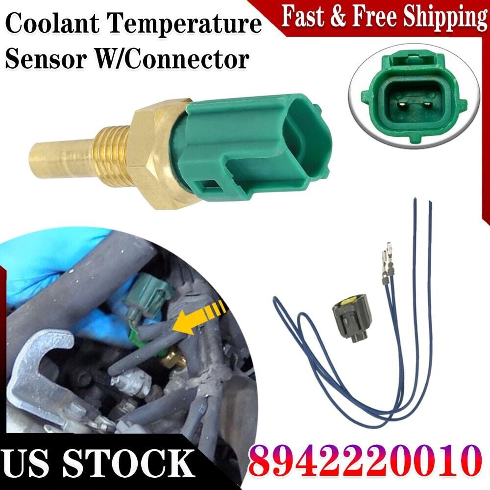 8942220010 Coolant Temperature Sensor + Connector For Lexus Mazda ...