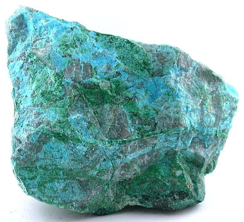 896 GRAM 31.6 OUNCE SPIDERWEB TURQUOISE MALACHITE QUARTZ ROUGH EBS2510 ...