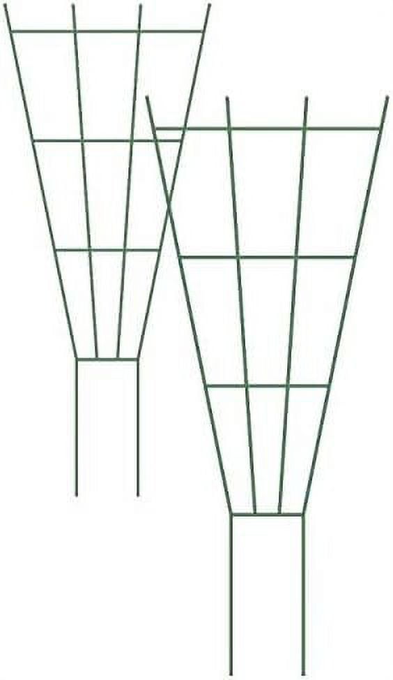 89635 Green Fan Trellises, 36" H, Pack Of 2 - Walmart.com