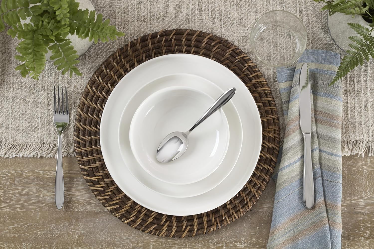 899204 24 Seven White 18-Piece Dinnerware Set, Service For 6 - Walmart.com