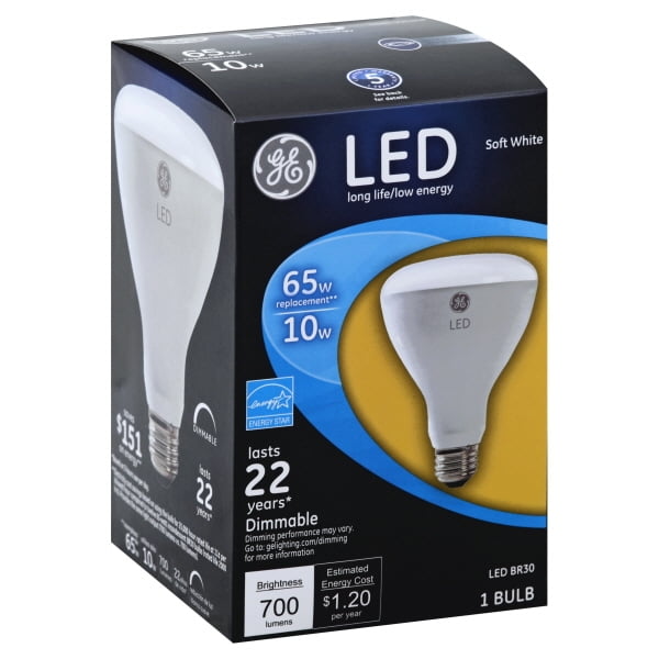 89936 LED10DR303-W/TP GE LED R30 65W Replacement Floodlight - Walmart.com
