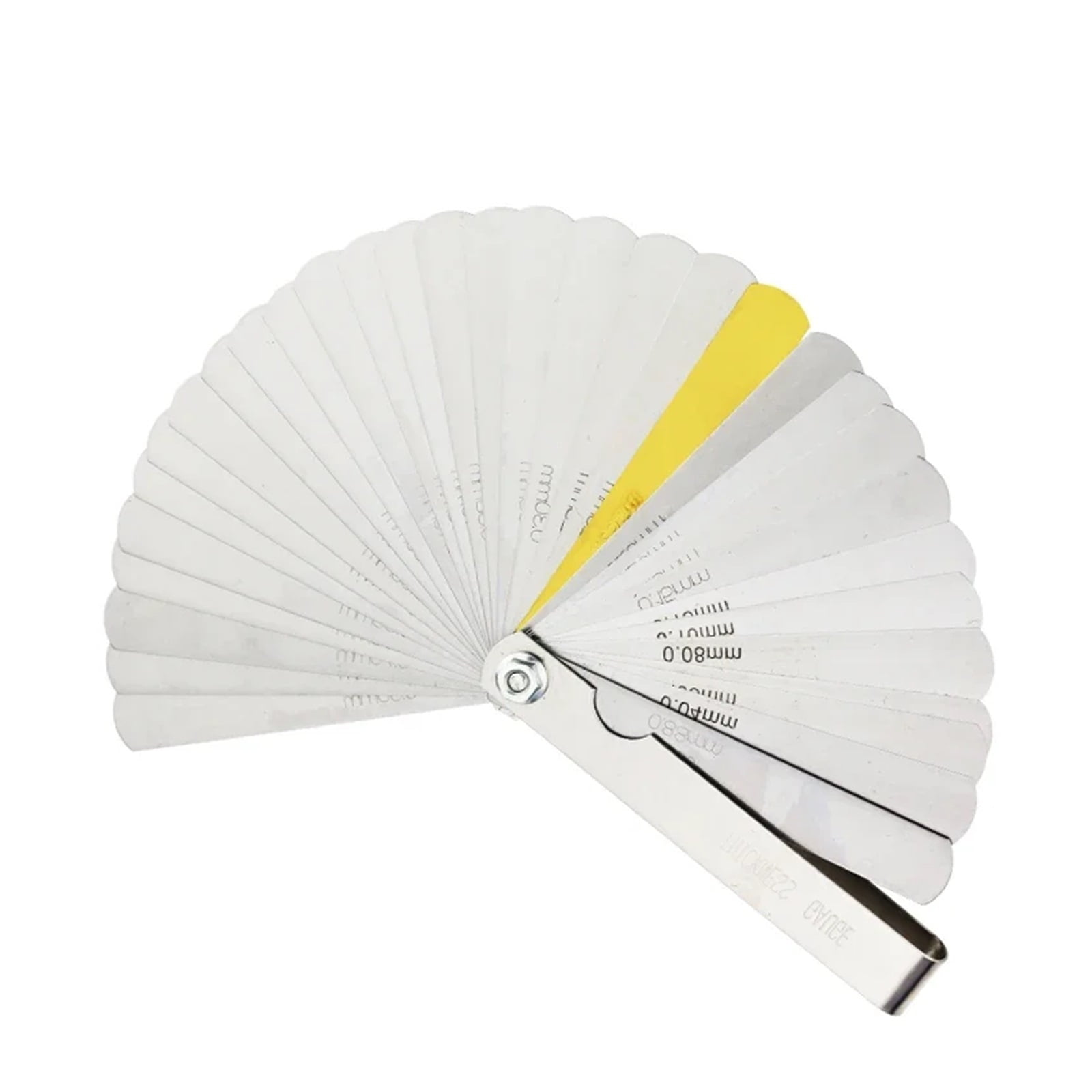 89A32 Brass Sheet Feeler Gauge Inch Metric Thickness Gauge Blade Gap ...