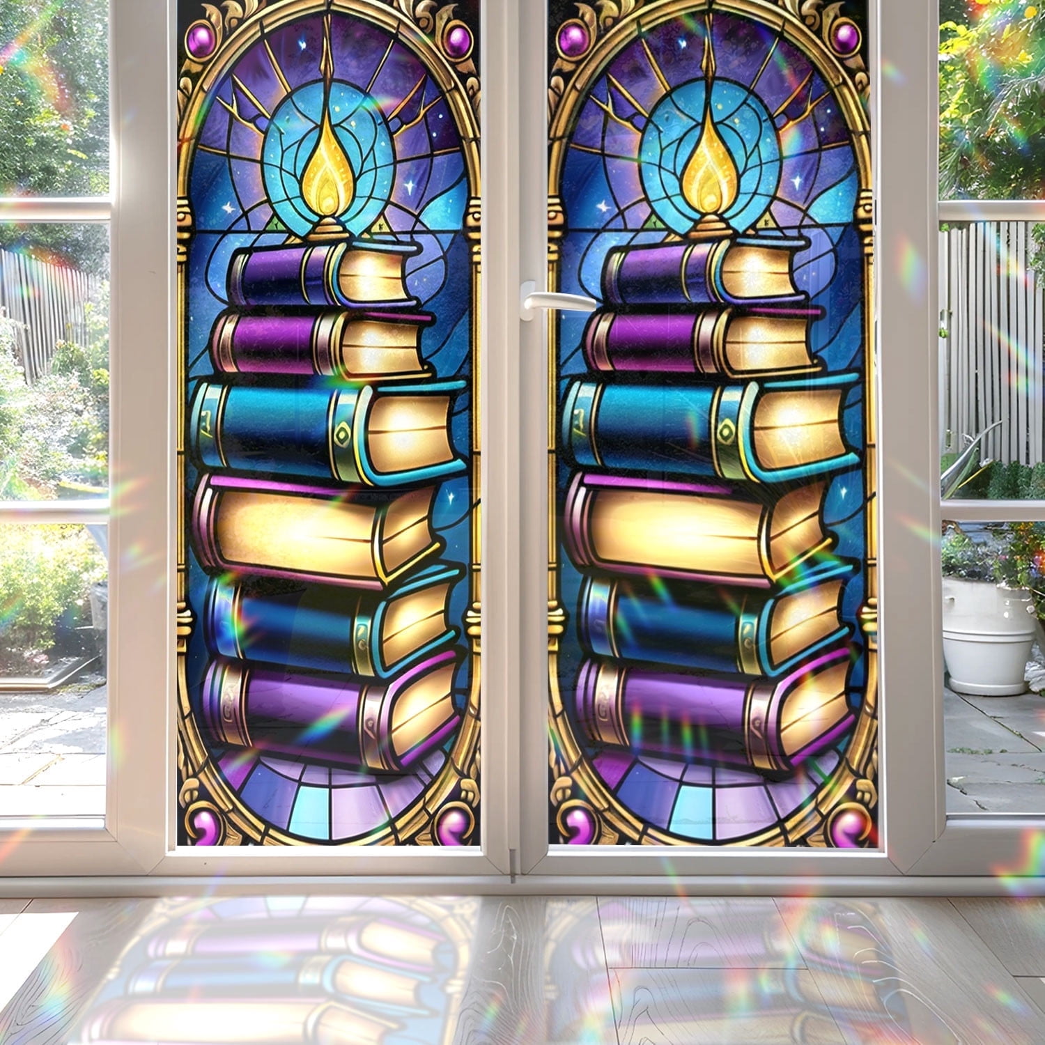 89Bloom Window Film Magic Book 17.7 x 39.4 in for Glass Door Anti UV ...