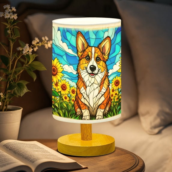89Bloom Pembroke Welsh Corgi Table Lamp LED 3-Color Pressed Bedside ...