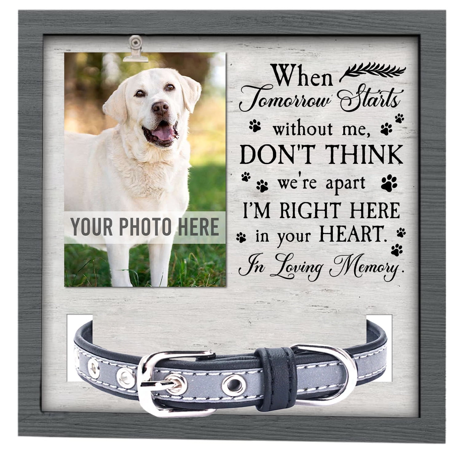 89Bloom Pet Loss Photo Sign - Pet Loss Gifts, Dog Memorial Gifts For ...
