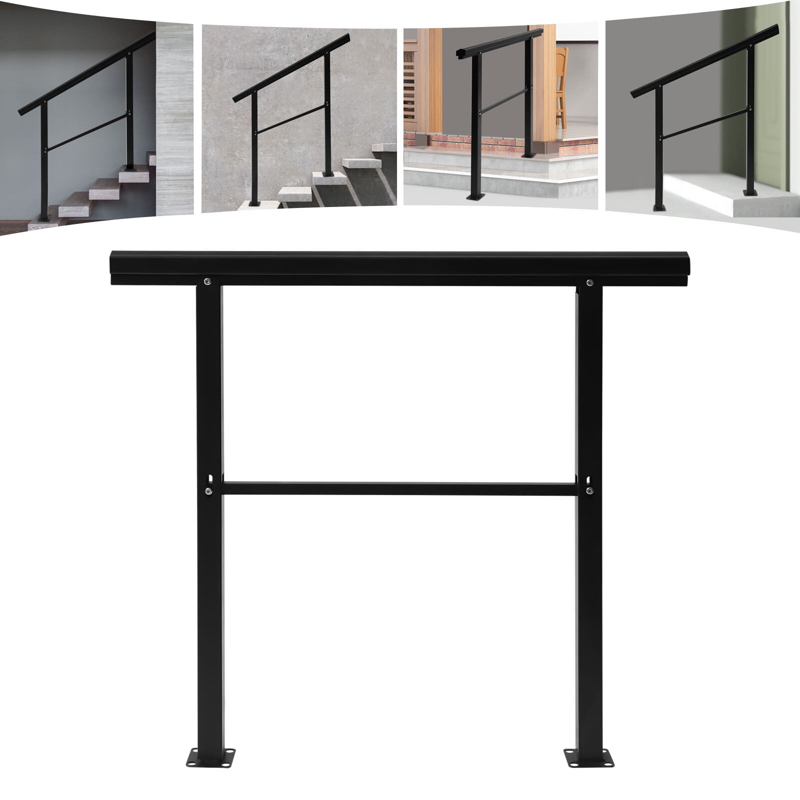 89cm Handrail Transitional Handrail Stair Railing For 1-2Step Rail 36 ...
