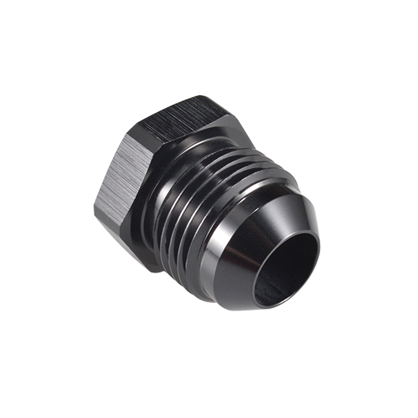 8AN Male Flare Blanking Plug Fitting, 3/4-16 UNF Hex Cap Lock Hose ...
