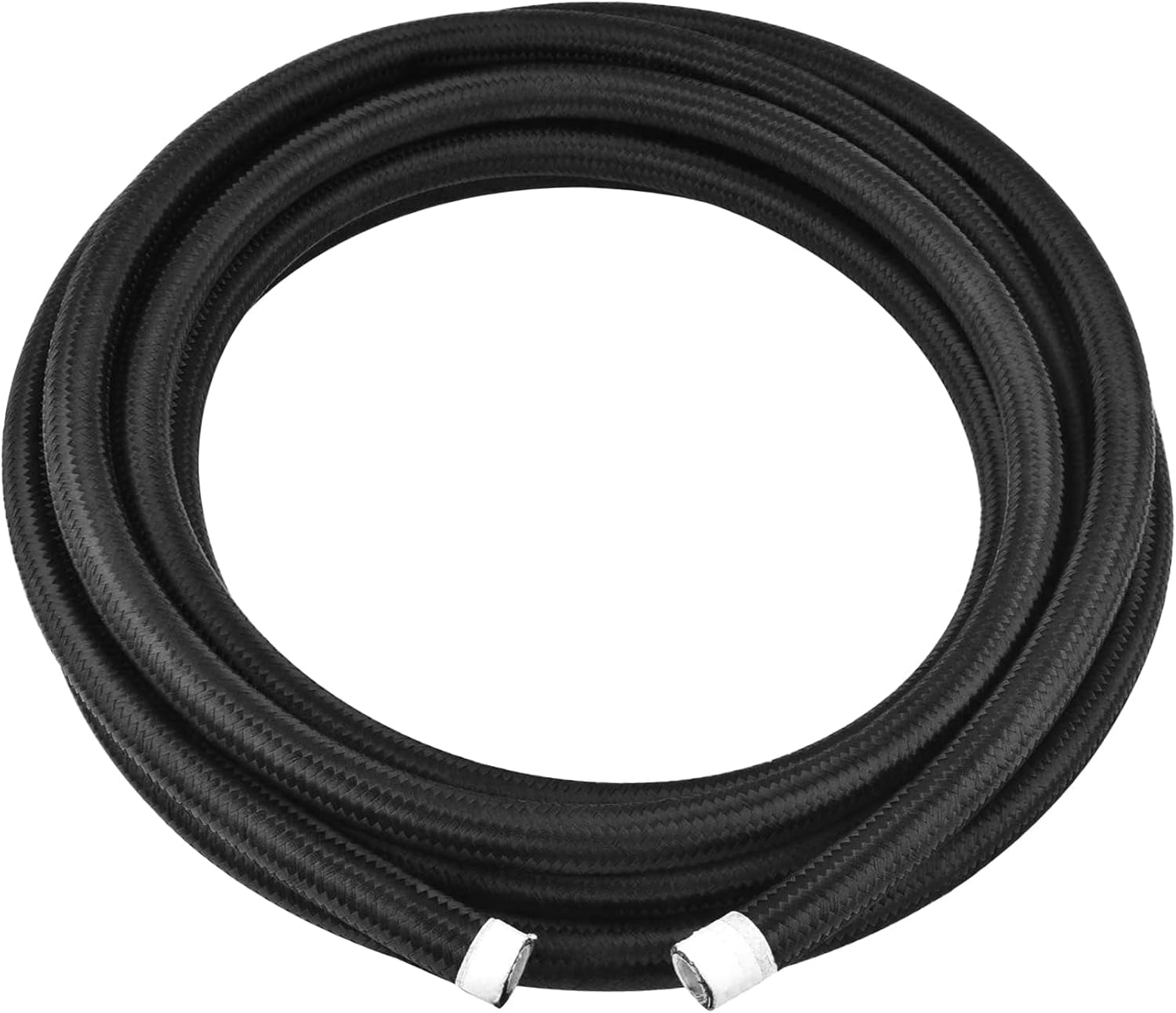 8AN PTFE Fuel Hose Line, AN8 Fuel Line E85 Nylon Braided 10FT Black ...