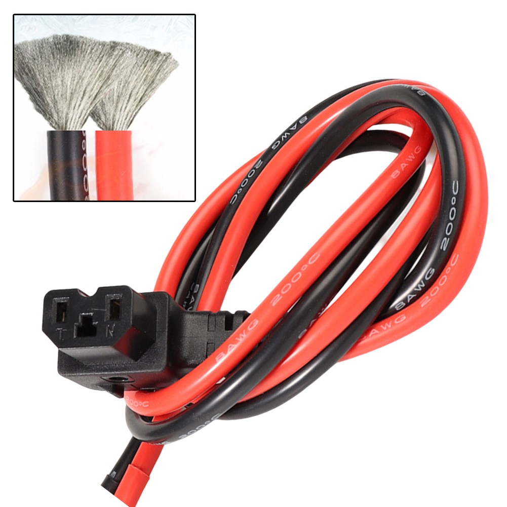 8AWG soft silicone wire ebike electric bike vehicle lithium battery line 100CM 100Cm - Walmart.com