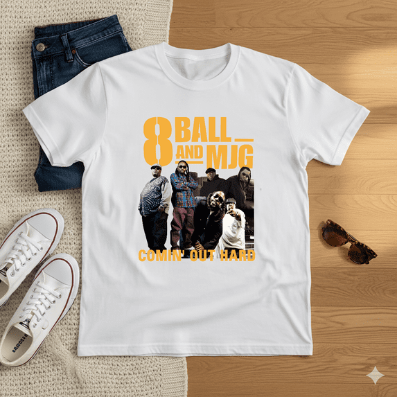 8Ball and MJG Hip Hop Music Legends Retro Streetwear Graphic Unisex T ...