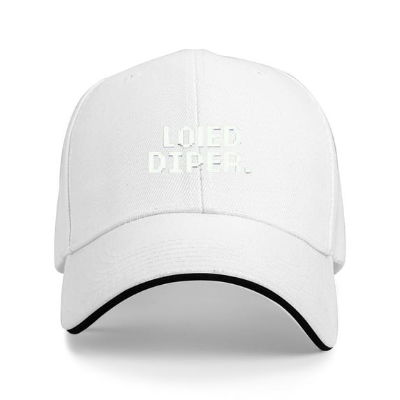 8Bit Loded Diper Retro Pixel Cap - Lightweight, Woven, Hand Wash Only ...