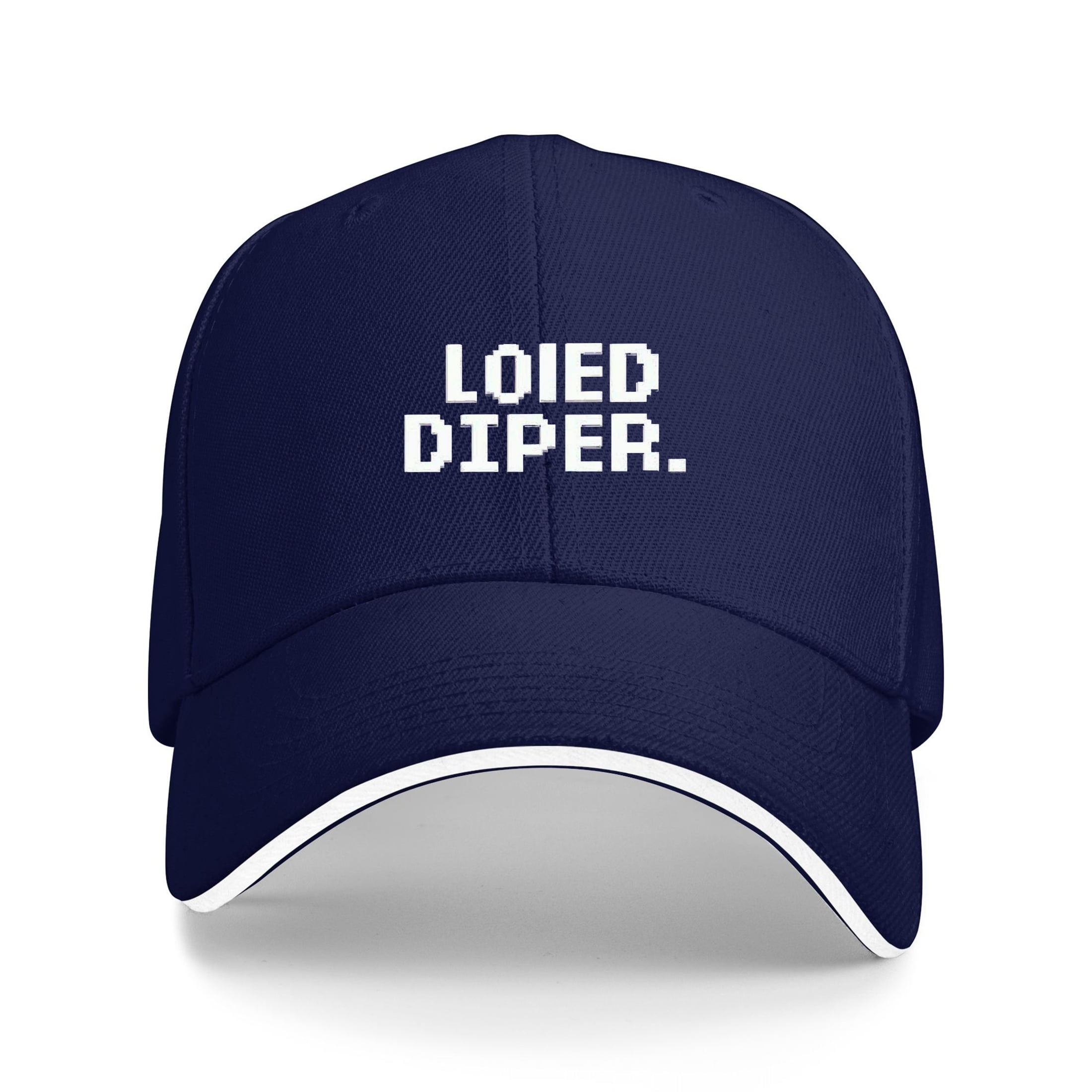 8Bit Loded Diper Retro Pixel Cap - Lightweight, Woven, Hand Wash Only ...