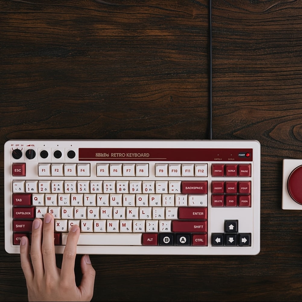 8BitDo Fami Edition Retro Mechanical Gaming Keyboard, 87-Key, Hot ...