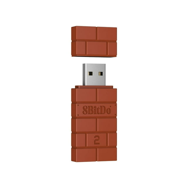 8BitDo USB Wireless Bluetooth Adapter Receiver 2 Compatible with ...
