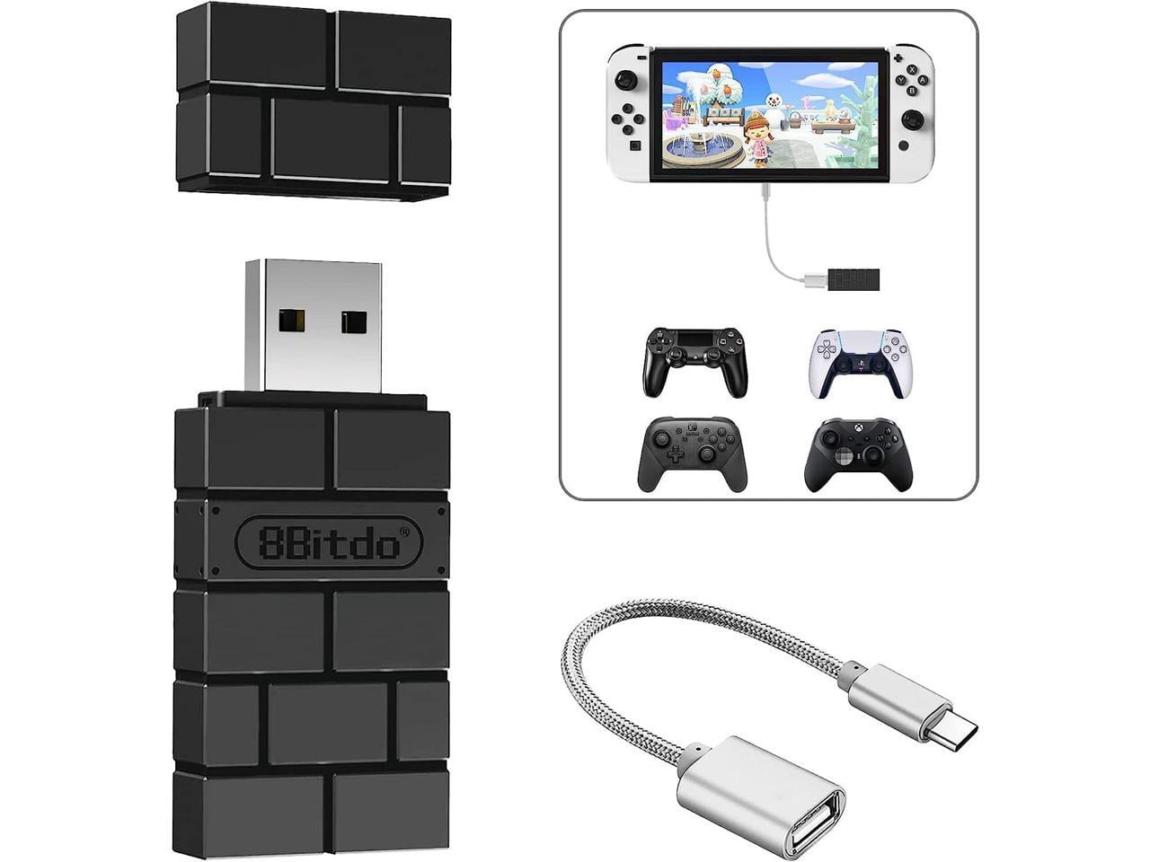 8BitDo USB Wireless Controller Adapter 2 Converter Dongle for Switch/Switch OLED,Steam Deck ...