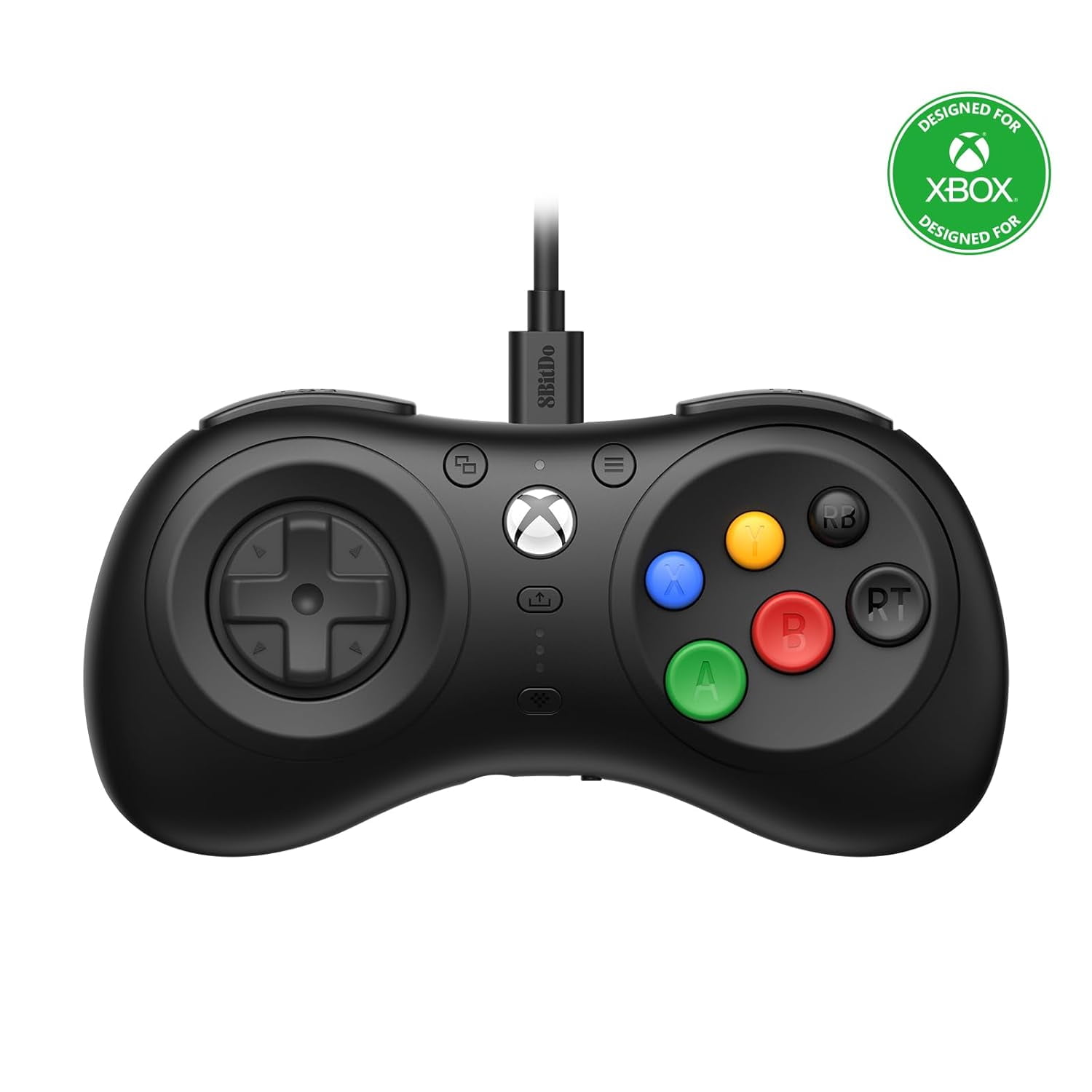 8Bitdo M30 Wired Controller for Xbox Series X|S, Xbox One, and Windows with 6-Button Layout ...