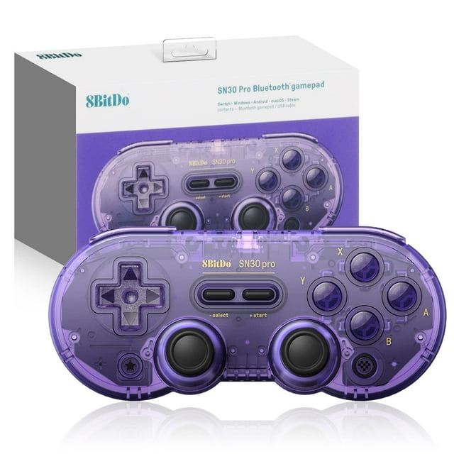8Bitdo SN30 Pro Wireless Bluetooth Controller with Joysticks Rumble ...