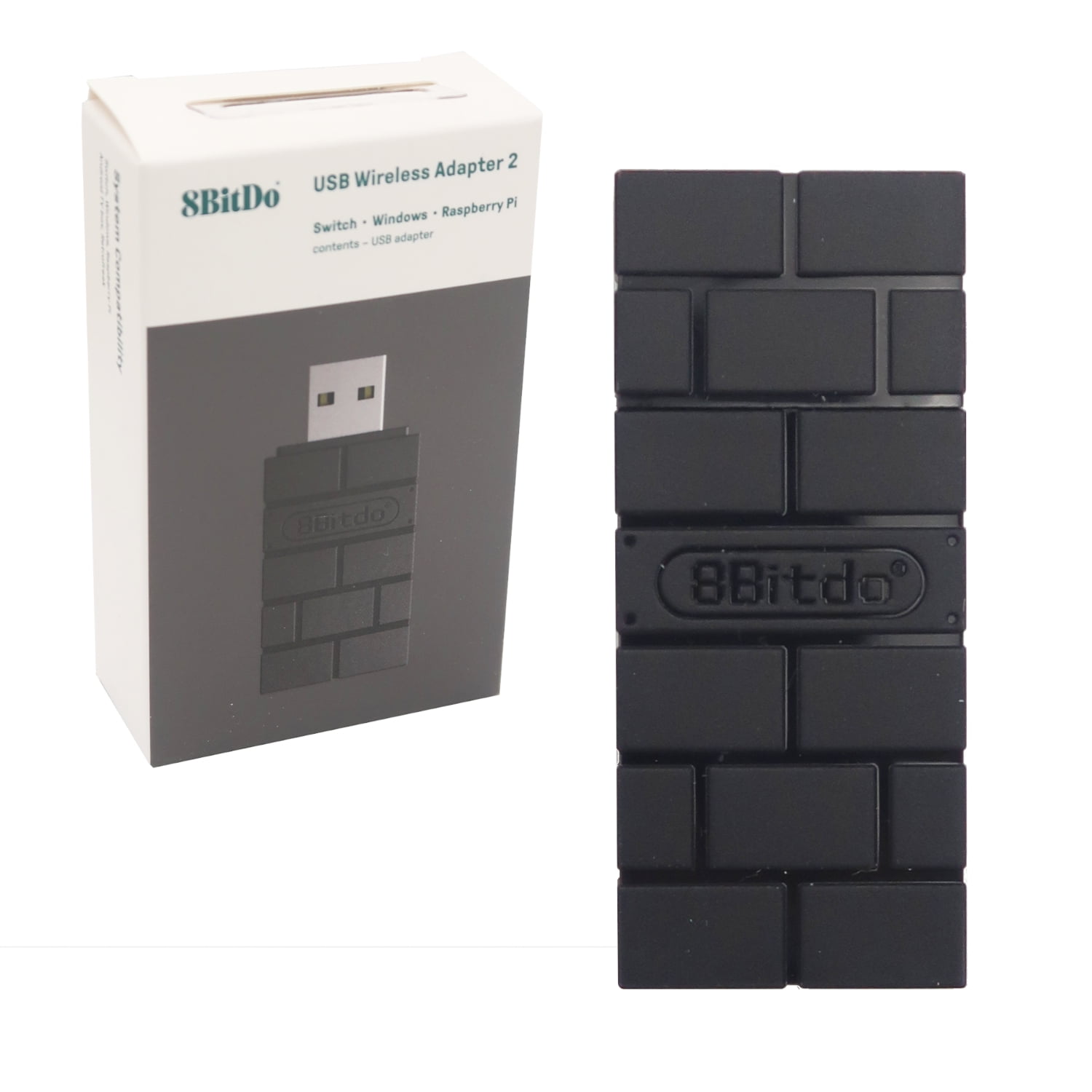 8Bitdo USB Wireless Adapter 2 for Nintendo Switch/Windows PC/macOS/Raspberry Pi - Walmart.com
