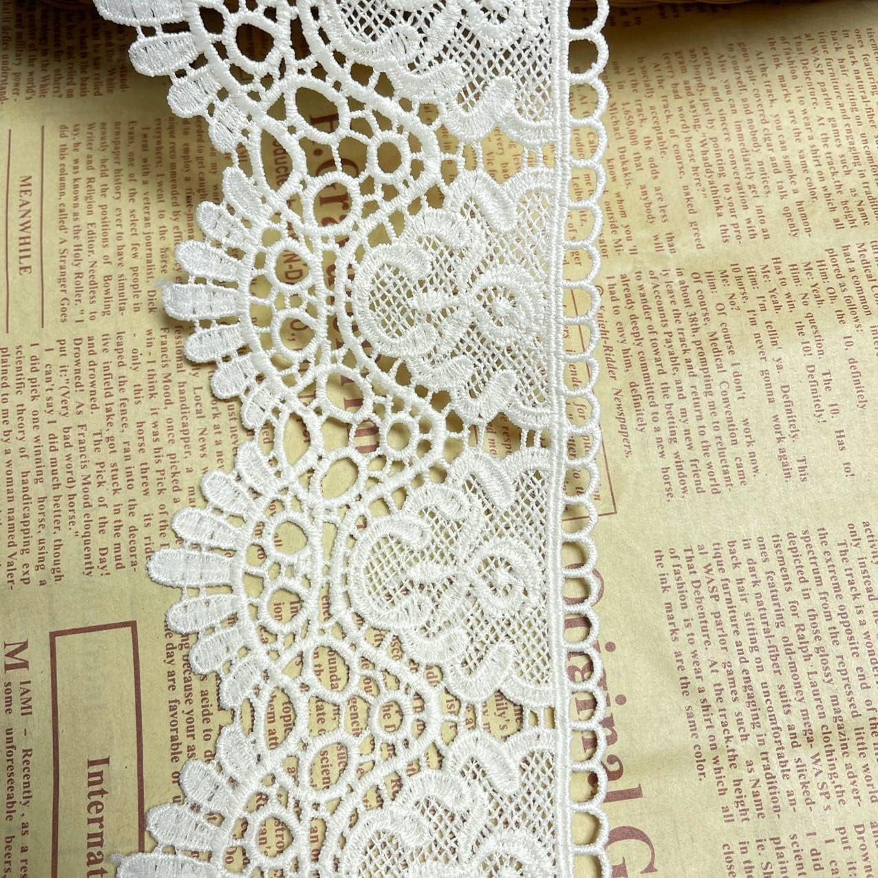 8CM Width Europe Crown Pattern Inelastic Embroidery Lace Trim,Curtain ...