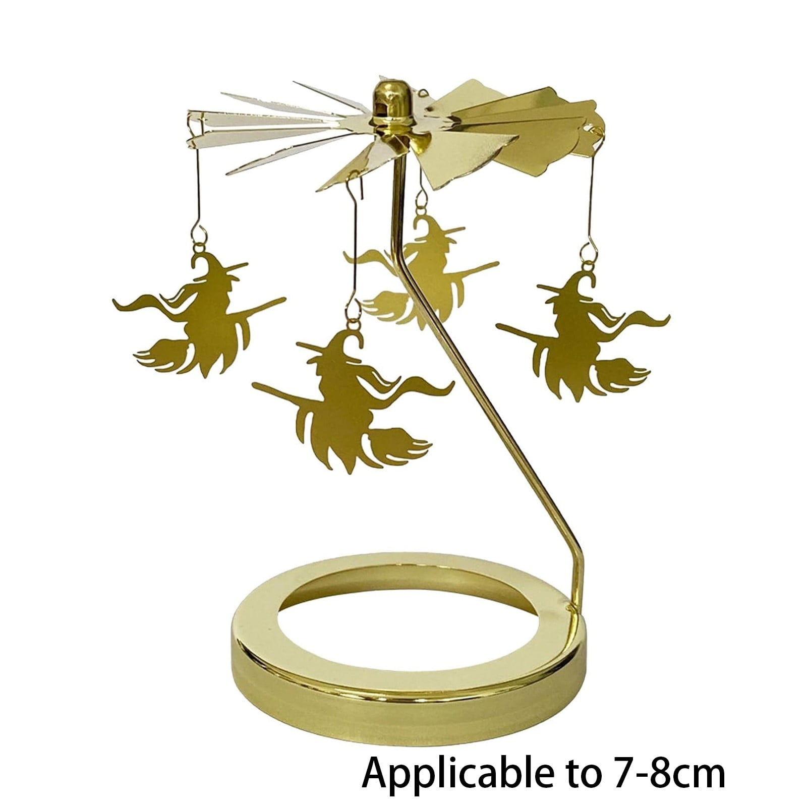 8CM Witch Carousel Candle Holder - Spinning Tea Light Holder with ...