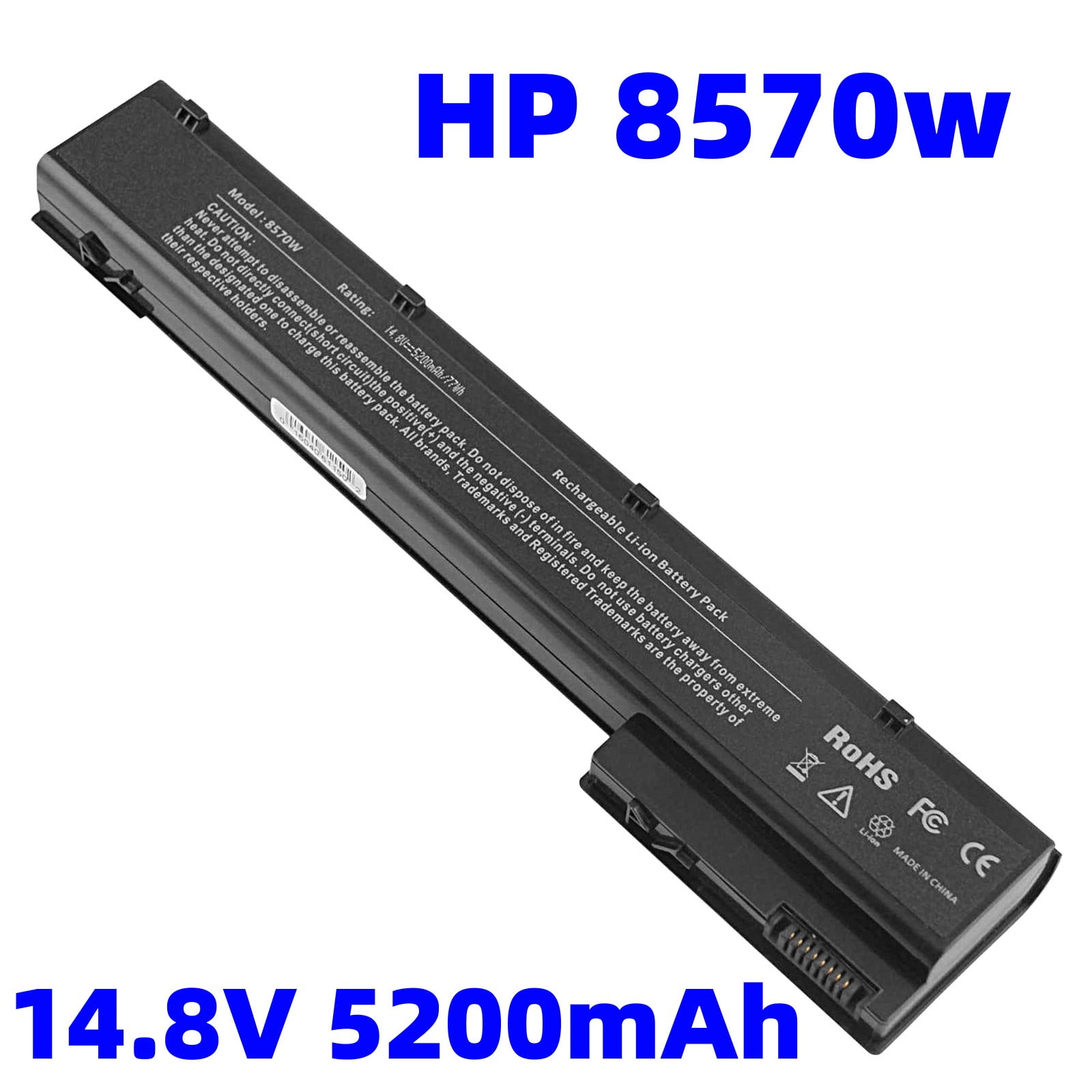 8Cell VH08 Laptop Battery for HP EliteBook 8560w 8570w 8760w 8770w fits ...