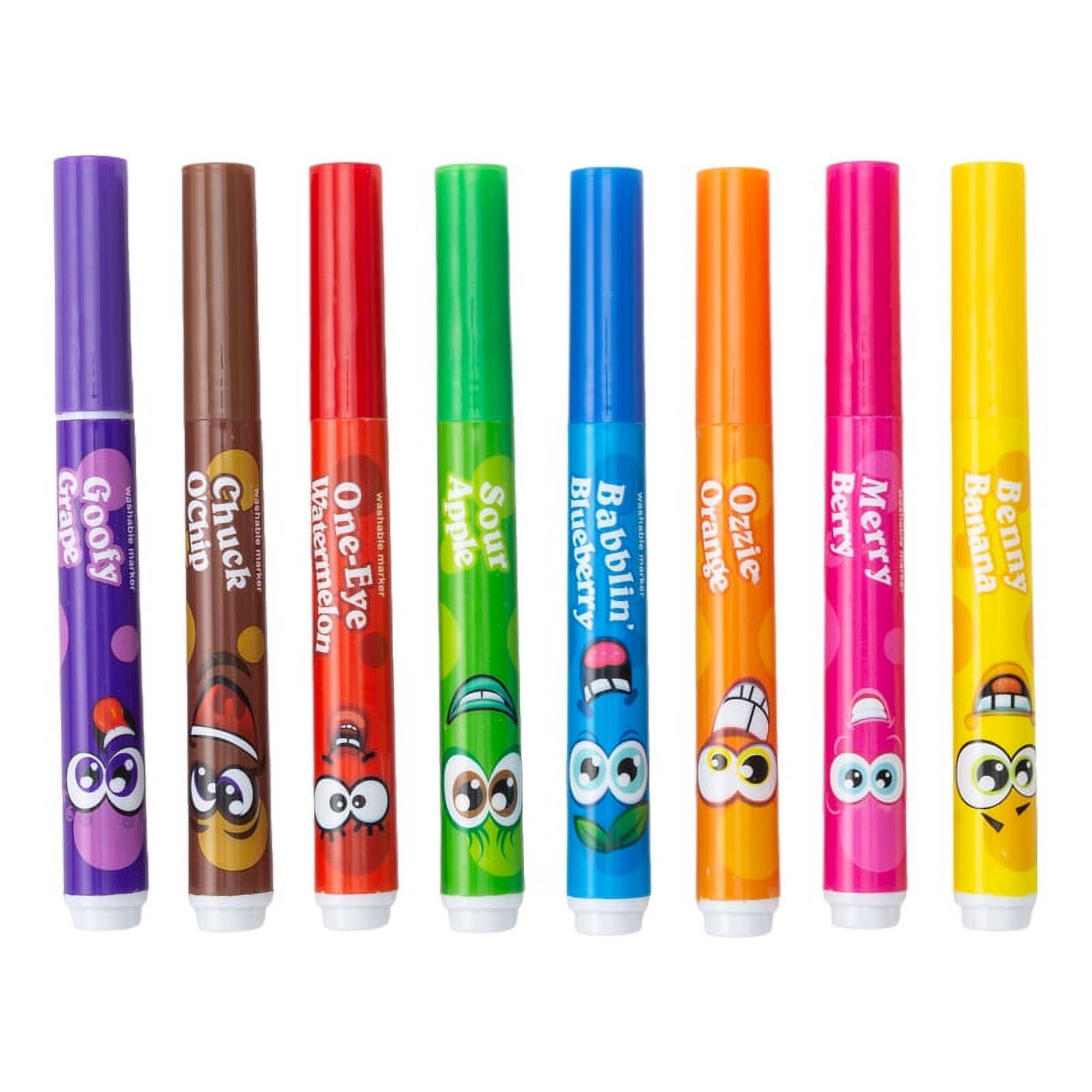 8Colors/Set Washable Macaron Wacky Scented Markers Soft Tip Fruit Aroma ...
