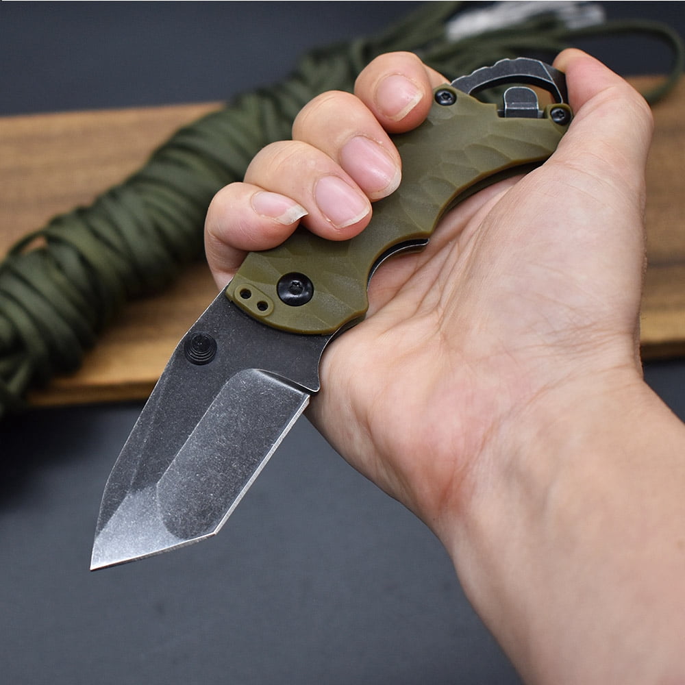 8Cr13Mov Folding Knife Outdoor Hunting Survival Camping Rescue Pocket ...