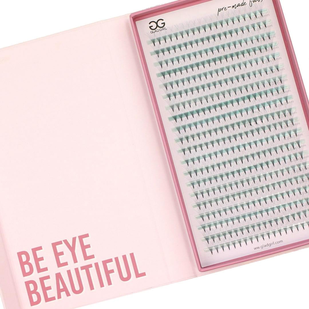 8D Heat Bonded PreMade Lash Fans - Mega Volume - 400 Fans - Walmart.com