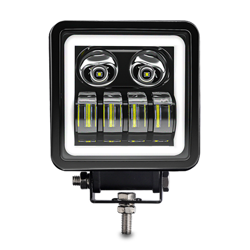 8D LENS 4 INCH LED Driving Light Angel eye 2000LM 20W 6000K led work ...