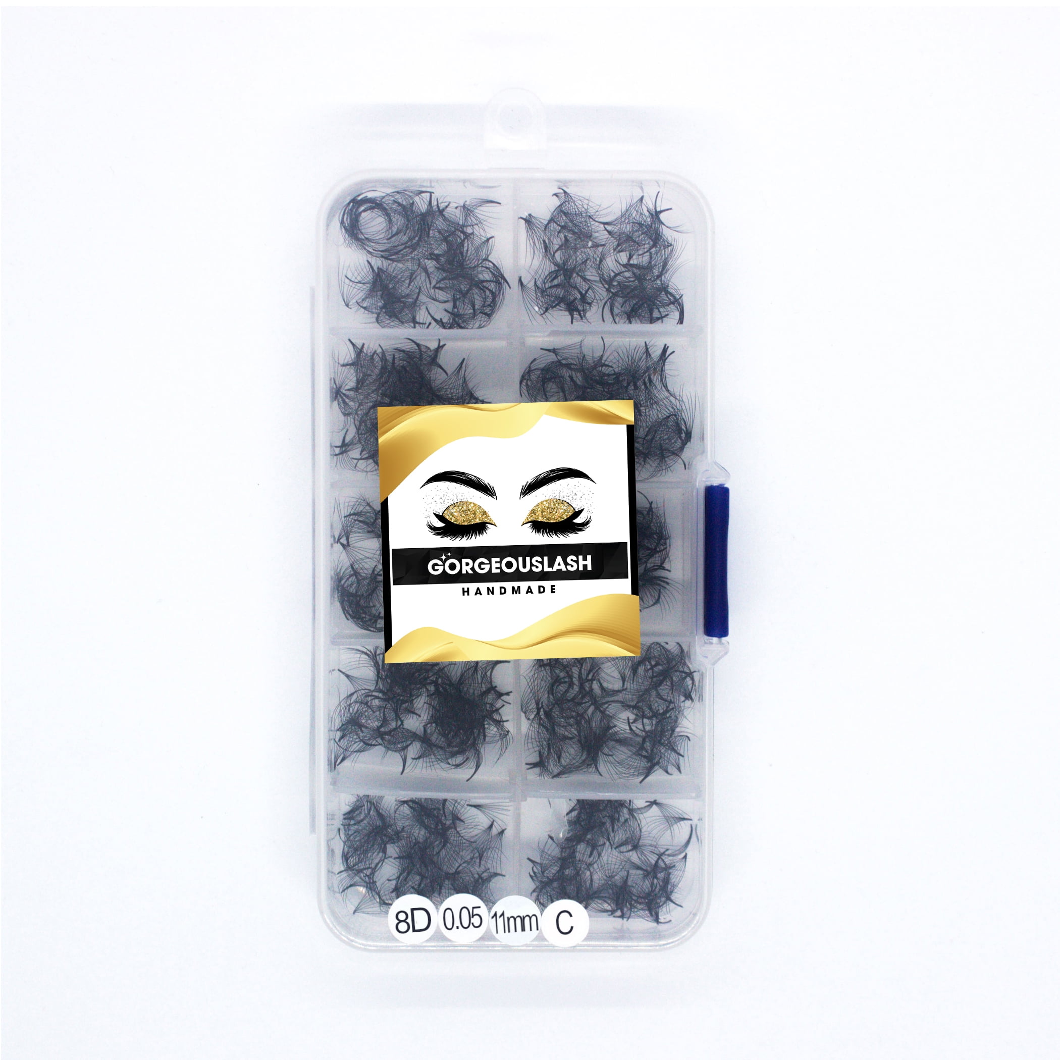 8D Lashes. 1000 Premade Volume Fans. 0.05mm Thickness. Eyelash ...