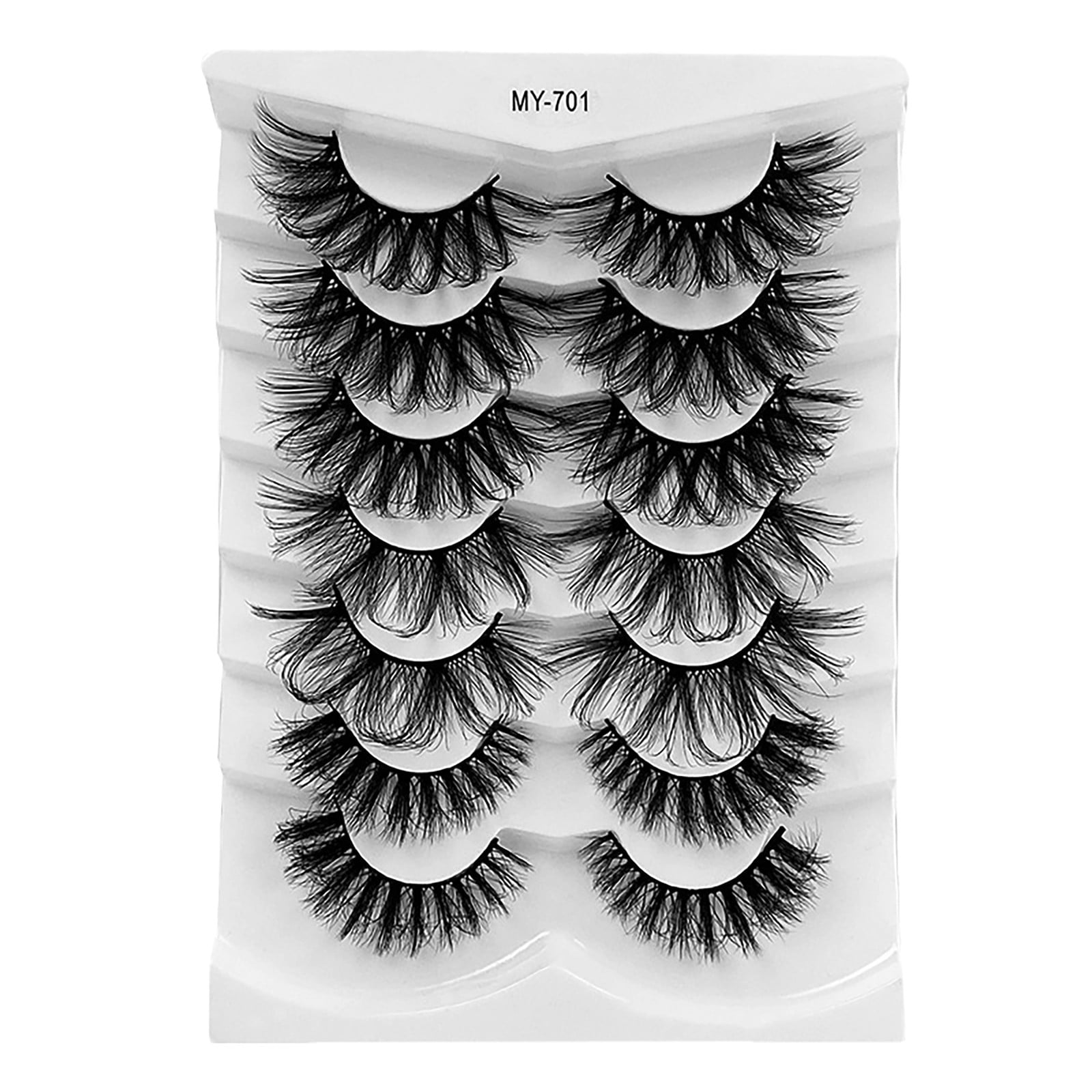 8D Lashes Style Eyelashes Pack Pairs Volume Lashes 7 Eyelashes Cat ...