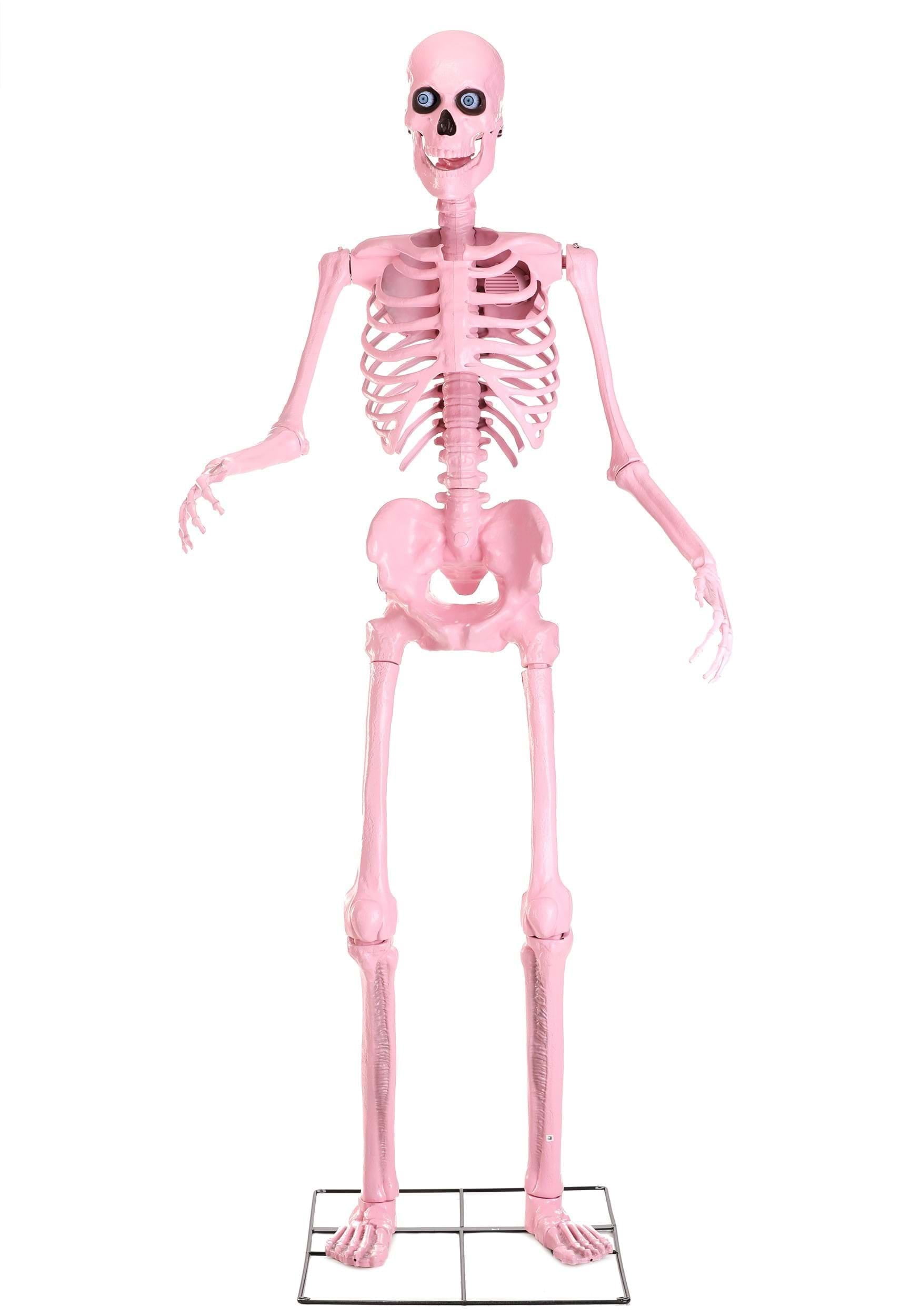 8FT Animated Giant Pink Skeleton Decoration - Walmart.com