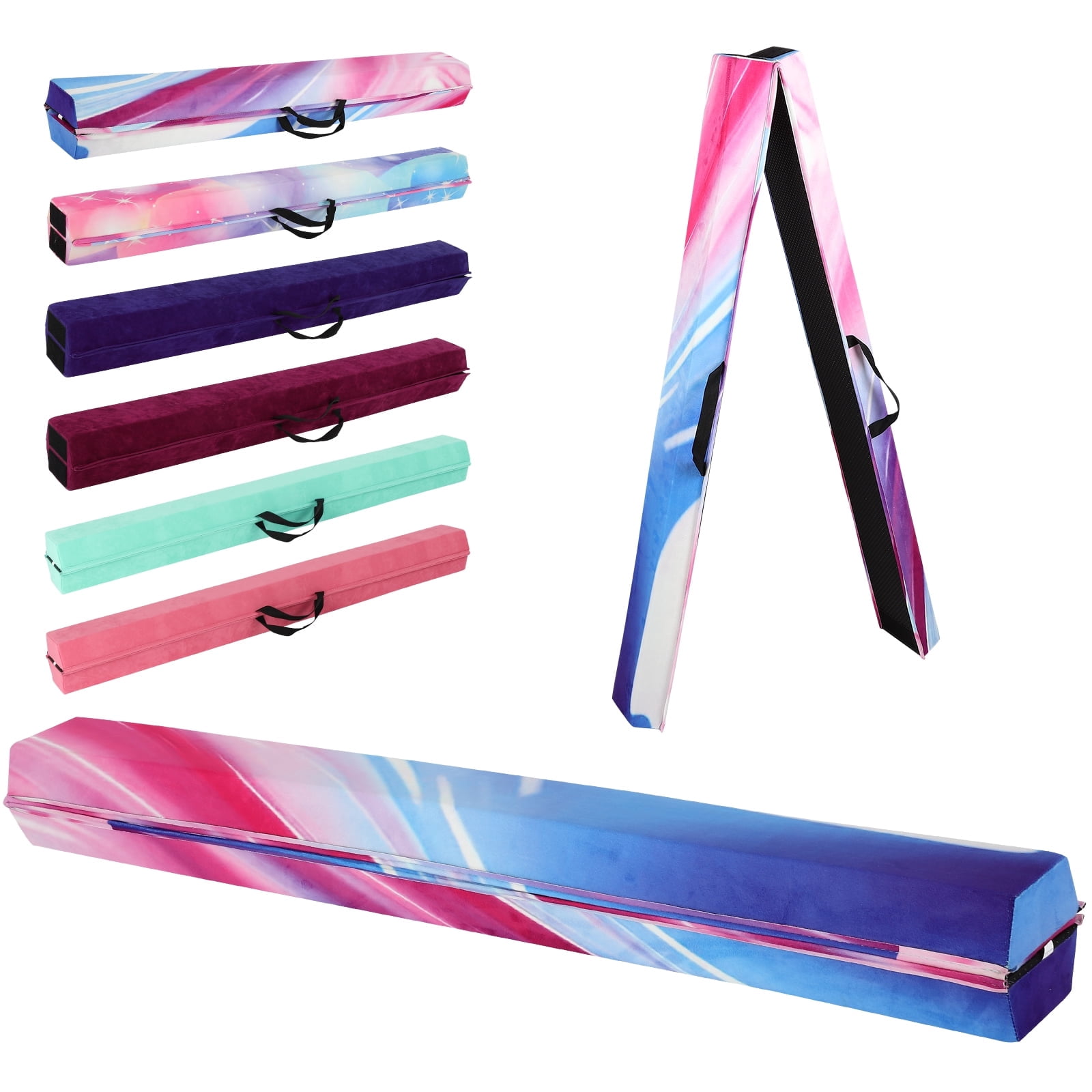 8FT Balance Beam for Kids,Folding Gymnastics Floor Beam,Extra Firm ...
