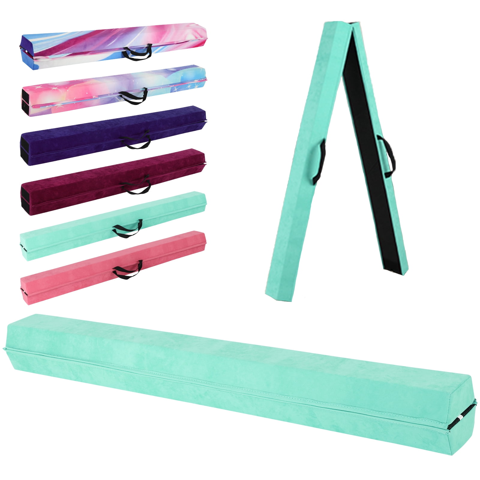 8FT Balance Beam for Kids,Folding Gymnastics Floor Beam,Extra Firm ...