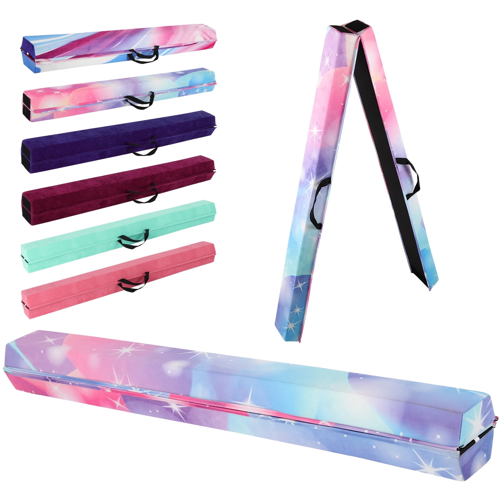 8FT Balance Beam for Kids,Folding Gymnastics Floor Beam,Extra Firm ...