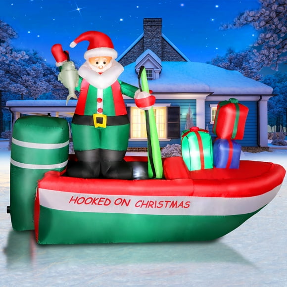 Inflatable Christmas Outdoor Decoration Fishing