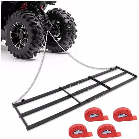 8FT Drag Harrow Driveway Grader Heavy Duty Tow Behind Drag Lawn ...