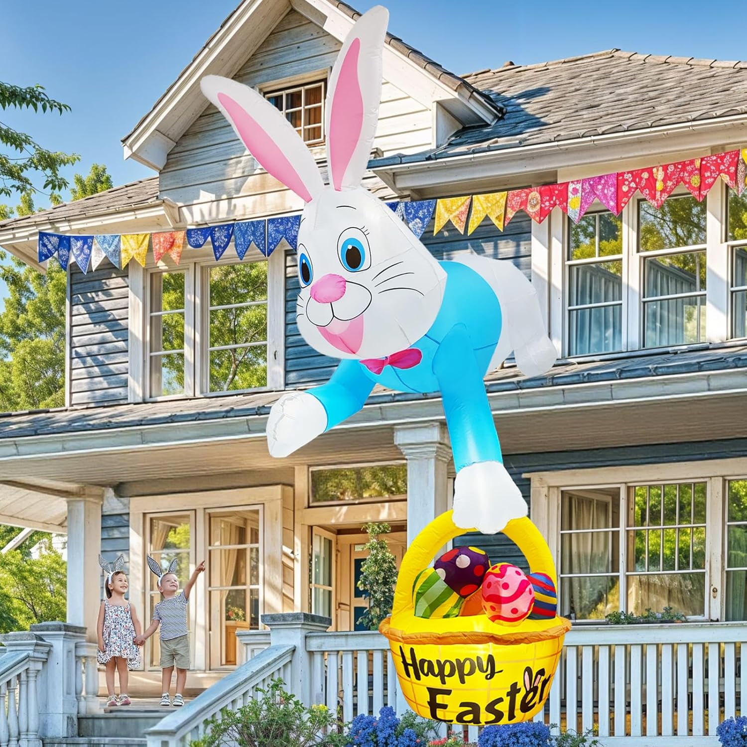 8FT Easter Inflatables Outdoor Decorations, Climbing Inflatable Easter ...