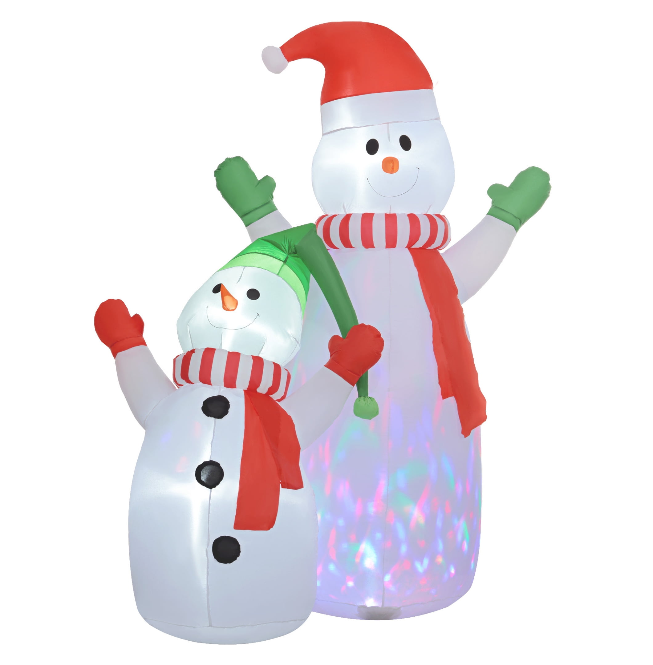 8FT Giant Christmas Inflatables Snowman, Huge Blow Up Christmas ...