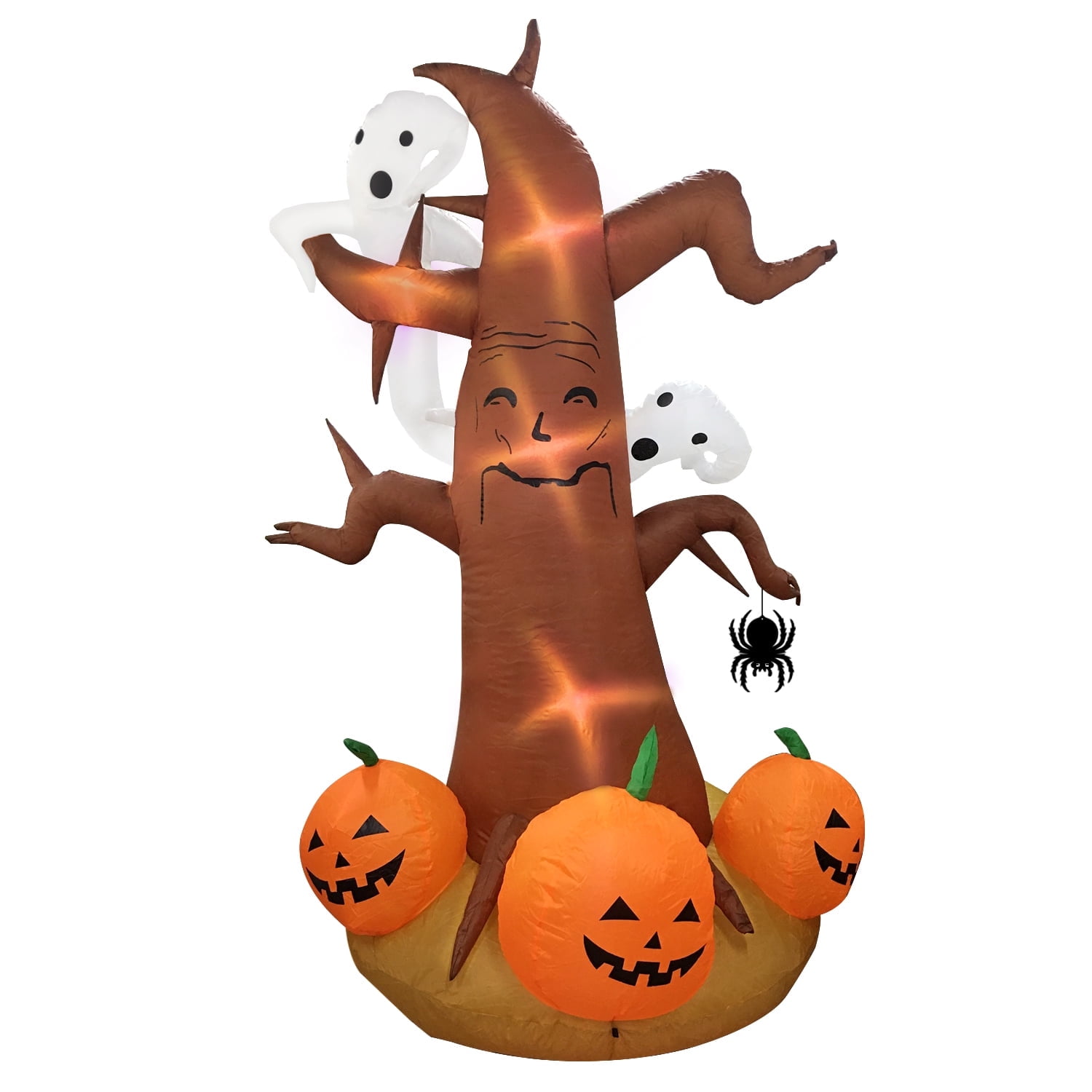 8FT Halloween Inflatable Tree - Outdoor Yard Large Scary Halloween ...