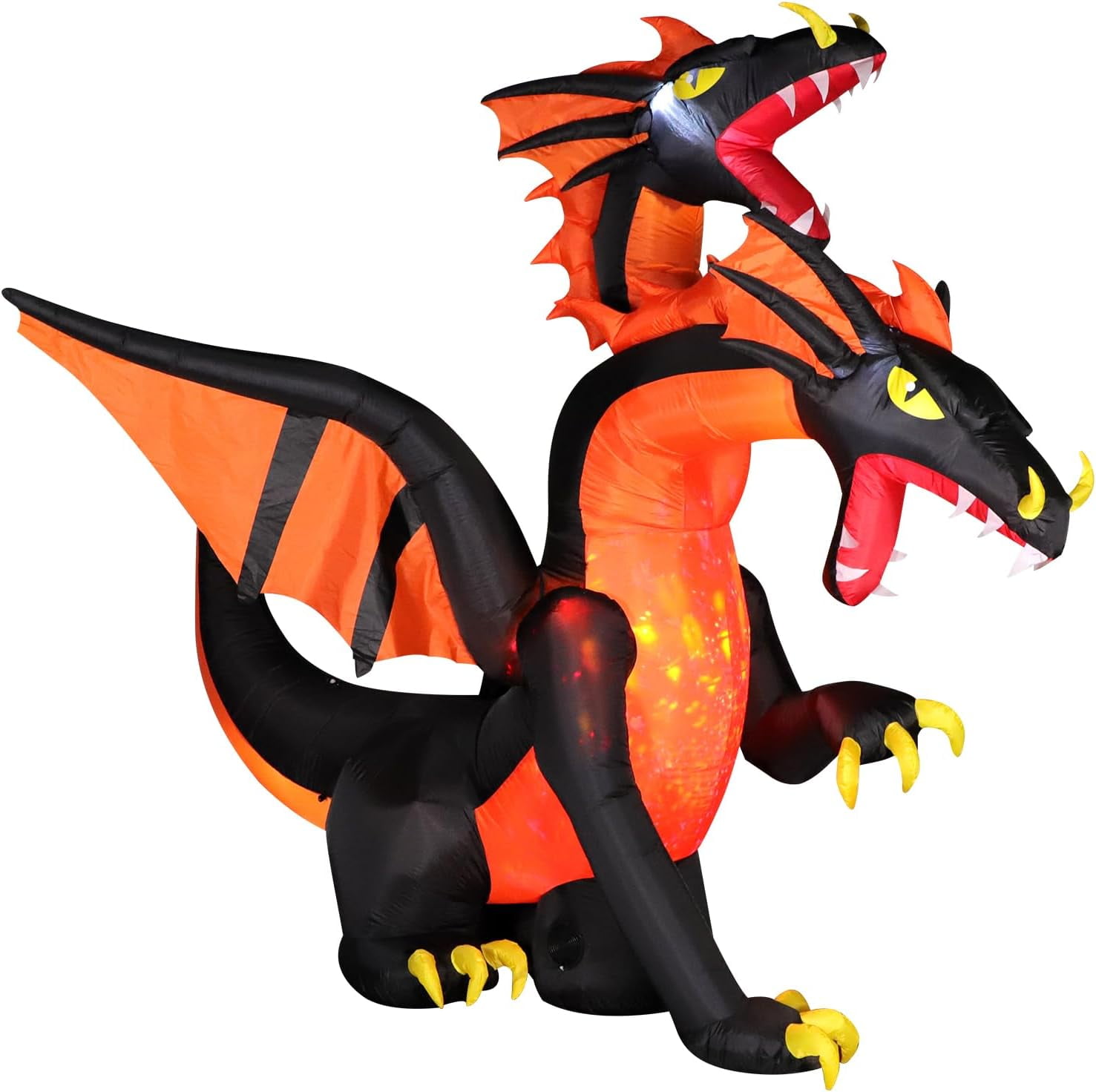8FT Halloween Inflatables Double headed dragon Outdoor Decorations ...