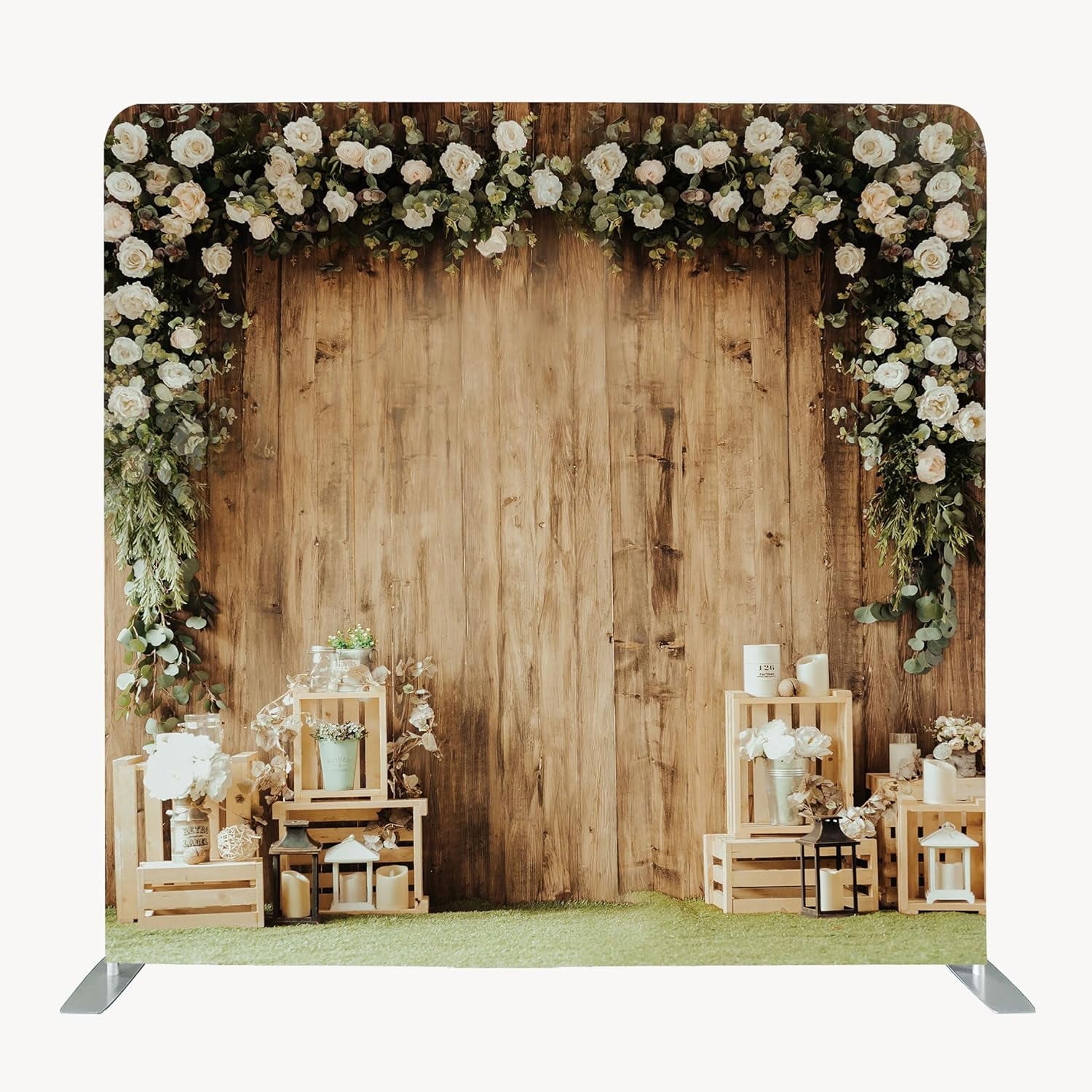 8FT Halloween Photo Booth Backdrop with Aluminum Tube Stand and ...