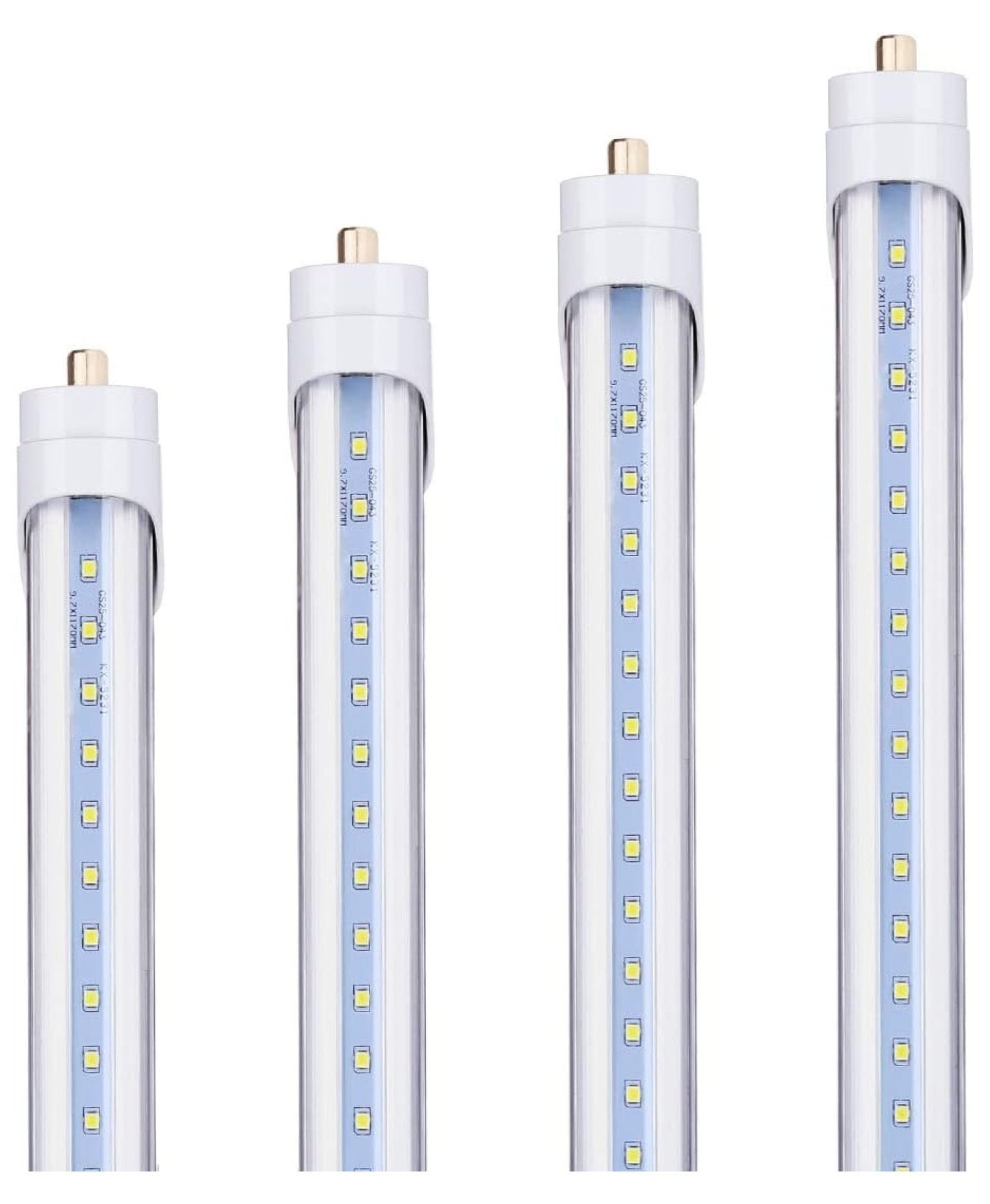 8FT LED Bulb, 96" 45 Watts T8 FA8 Single Pin LED Tubes with Clean Cover ...