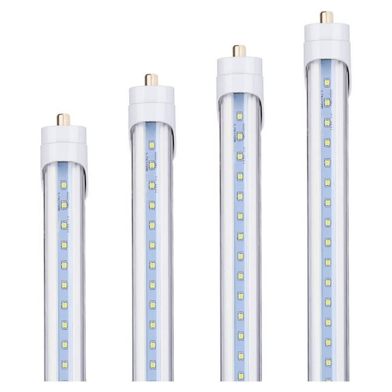 8FT LED Bulb, 96" 45 Watts T8 FA8 Single Pin LED Tubes with Clean Cover ...
