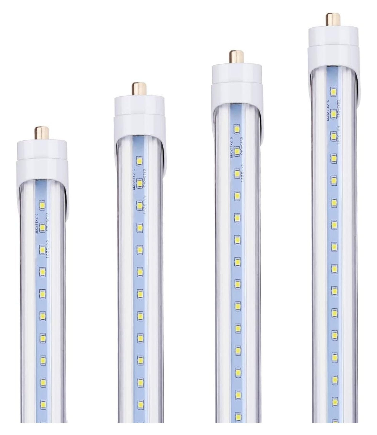 8FT LED Bulb, 96" 45 Watts T8 FA8 Single Pin LED Tubes with Clean Cover, 6000K Cool White, T8 ...